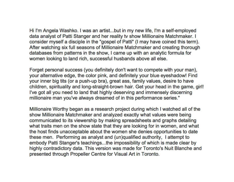 Angela Washko – BODY ANXIETY